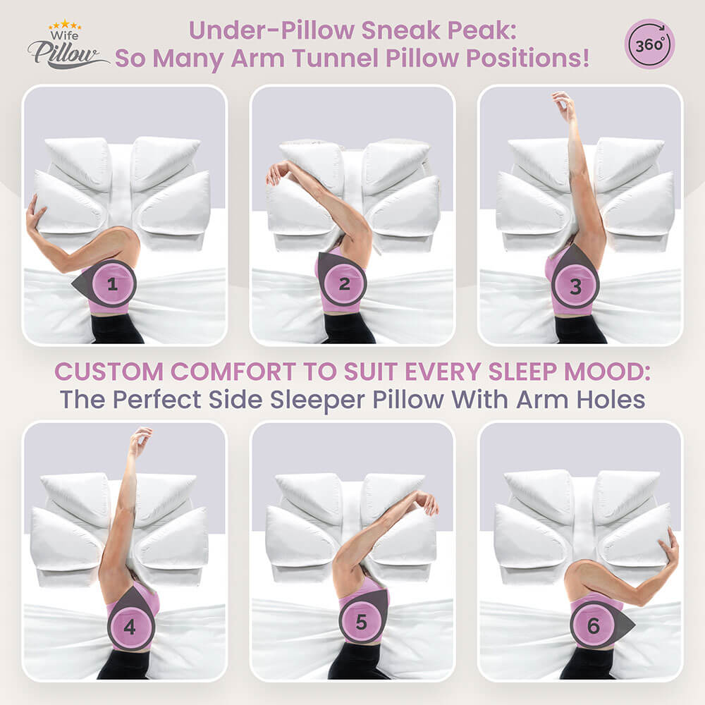 Best Side Sleeper Pillow with Arm Tunnels – Ultimate Comfort & Support