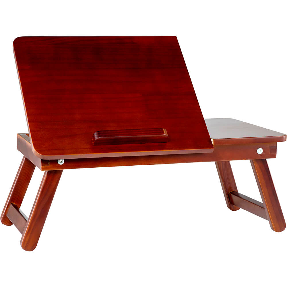 Wood Desk Tray- Portable Multi-Tasking Tray for Work & Meals