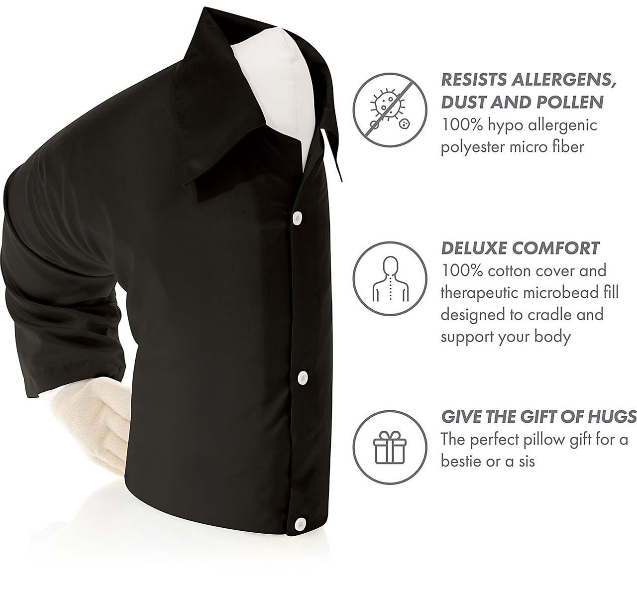 Boyfriend Pillow - Microbead Filling With Cotton Shirt - Always Cozy a ...